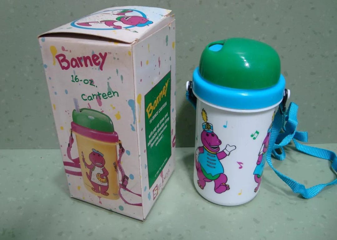 Vintage 1992 Selandia BARNEY 16 Oz. Canteen Cup! in Box! - Etsy