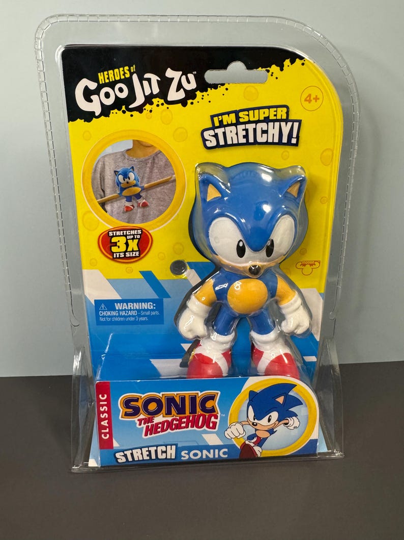 Heroes of Goo Jit Zu Classic SONIC the Hedgehog Stretch Sonic Sega SEALED NEW - Etsy