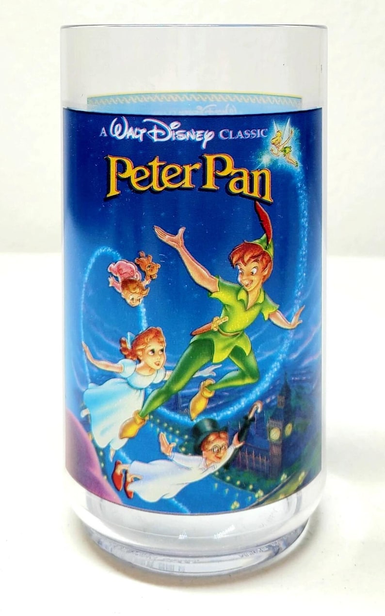 1994 Burger King Peter Pan Glass Cup Disney Collector | Vintage ...