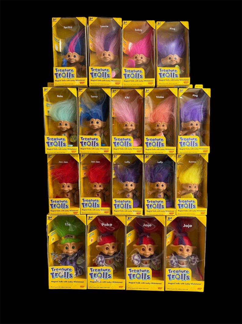 Treasure Troll Bala Tansy 3” 1998 1st Edition Brand New in Box Vintage ...