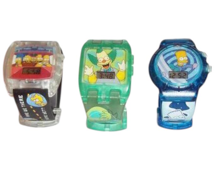 2002 Burger King the Simpsons Watches - Lot of 3 - Etsy