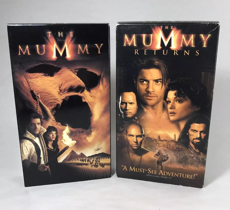 The Mummy and the Mummy Returns VHS Lot of 2 Brendan Fraser Movie 1999 ...