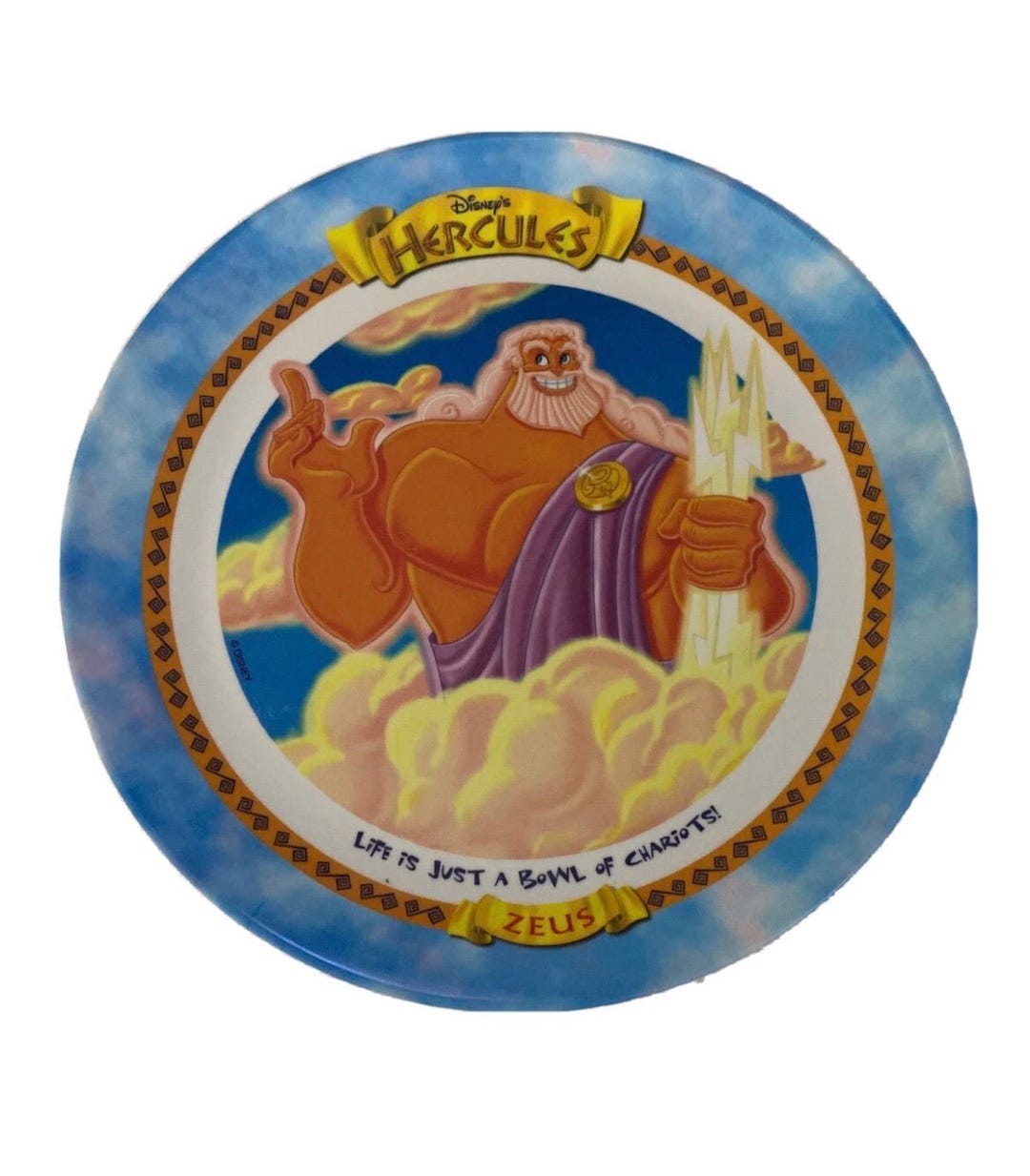 1990’s Set of 2 Disney Hercules Meeko Melamine Plate Dish Zeus Zak ...