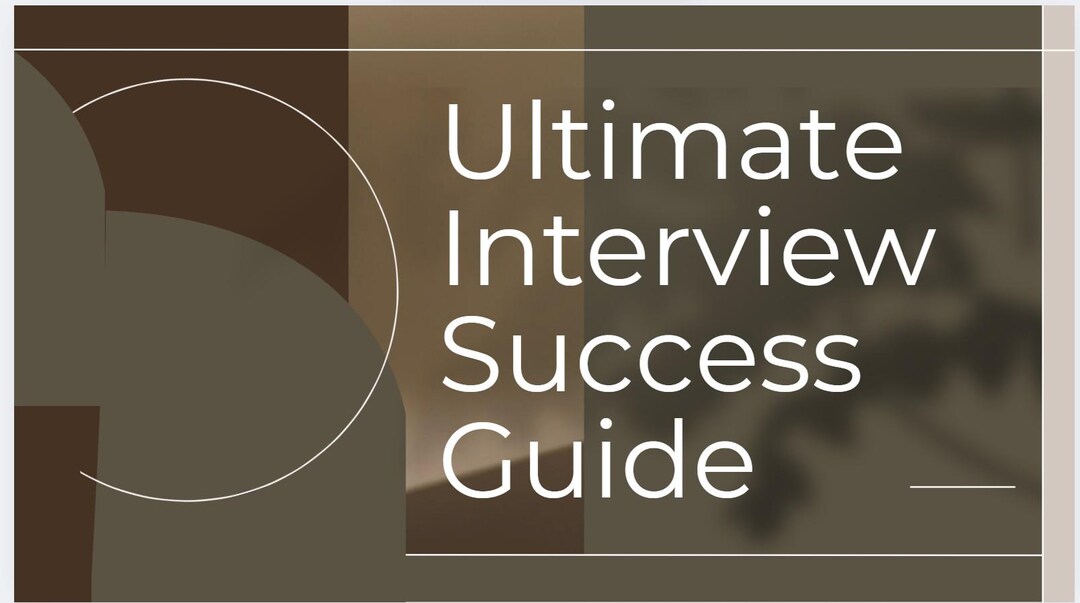 Ultimate Interview Success Guide - Etsy