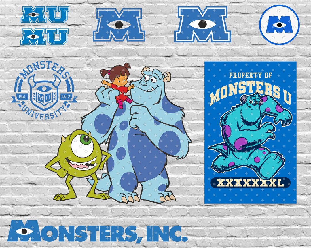 Monsters University Svg, Monsters U Clipart, Monsters U Svg Bundle ...