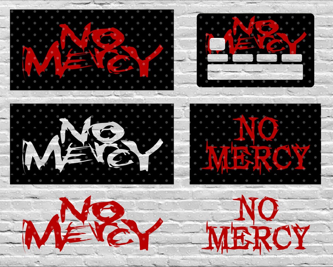 No Mercy Svg Bundle, No Mercy Card Svg, No Mercy Silhouette, Fight Svg ...