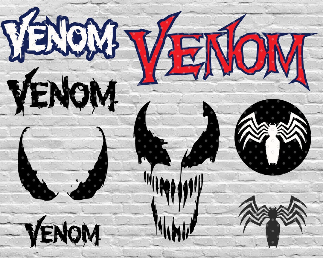 Venom Svg, Movie Svg, Venom Spider Svg, Superhero Clipart, Venom Face ...