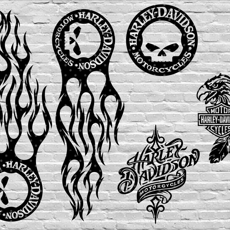 Harley Davidson Svg - Etsy