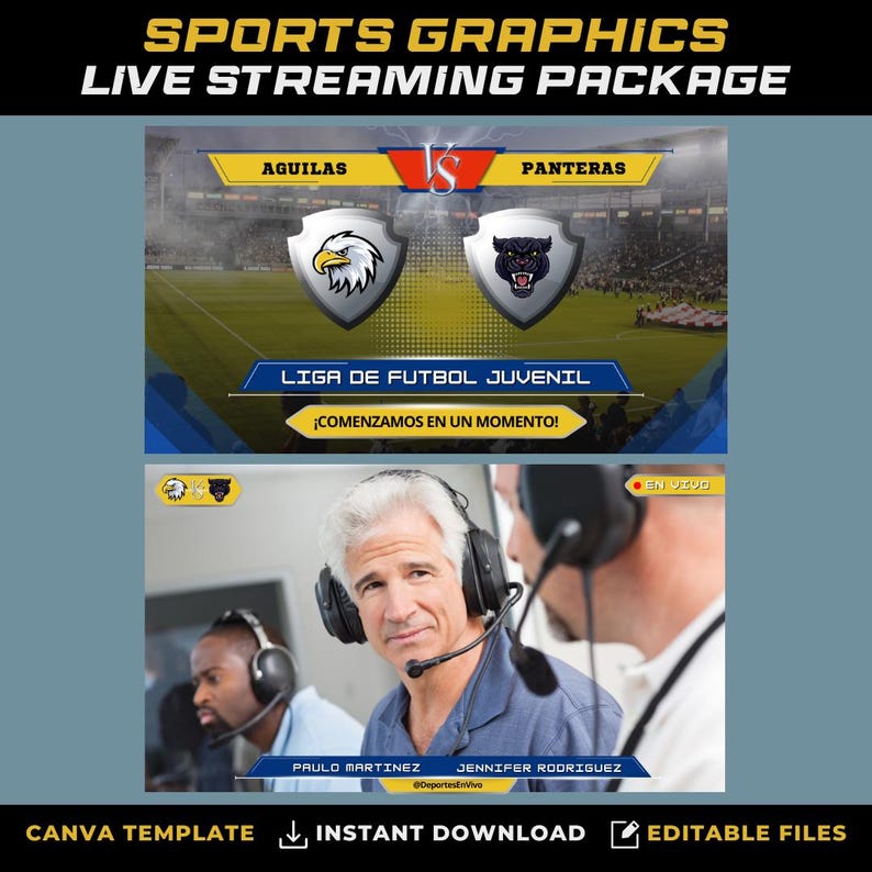 Sports Graphics for Live Streaming Custom Overlays for Streamers and ...