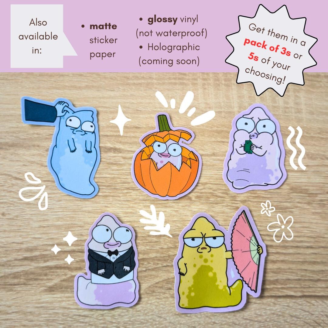 Handmade Pupa Stickers for Solar Opposite Fans Fun Vinyl Decals Cute ...