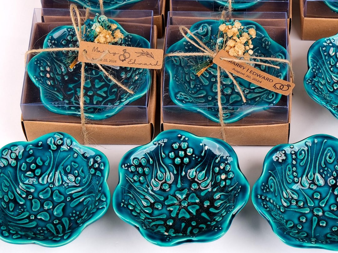 Wedding Favors, Ceramic Bowl, Turkish Ceramic, Bridal Shower Gifts ...