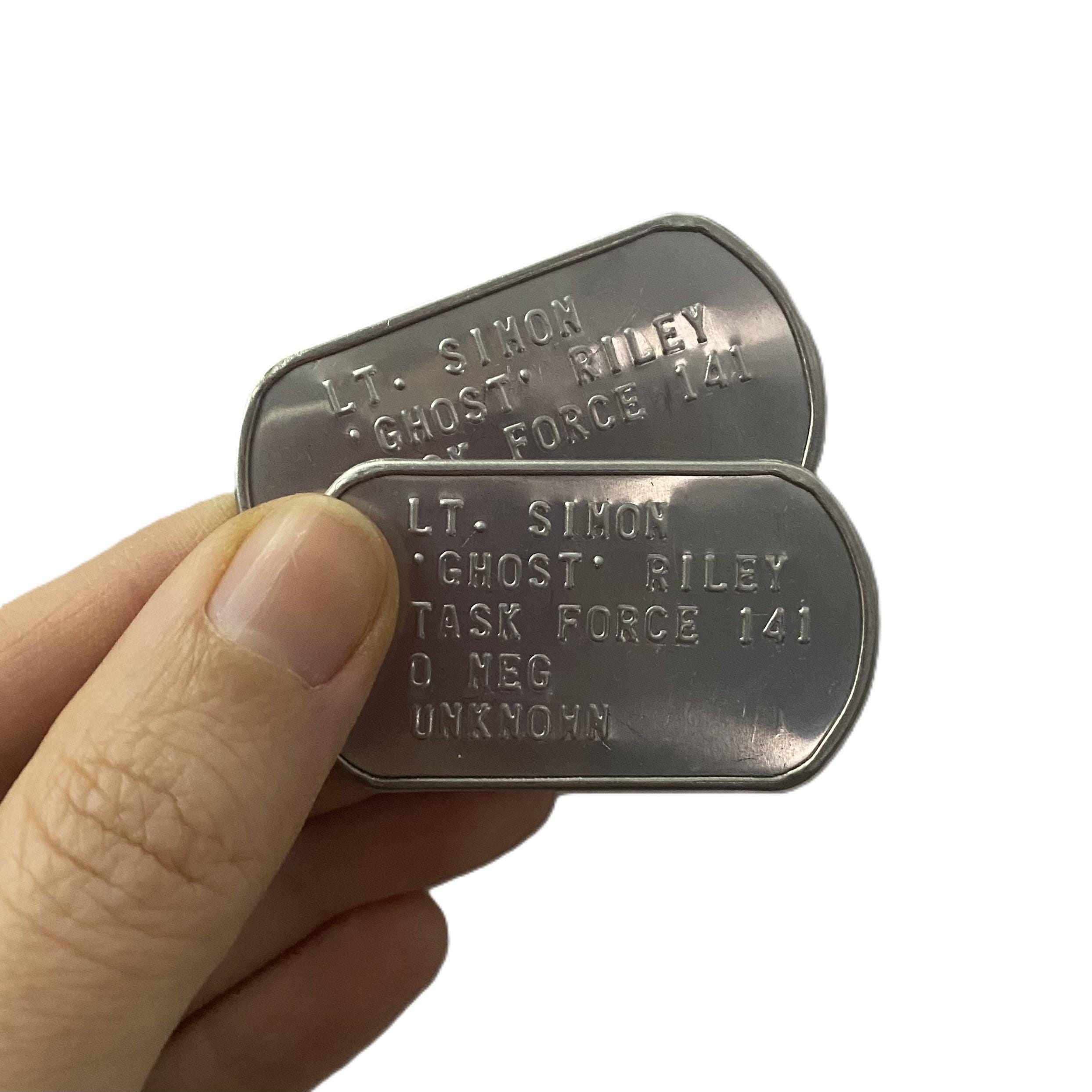 Simon Riley 'ghost' Dogtag - Call of Duty Dog Tags US Army ID Tag ...