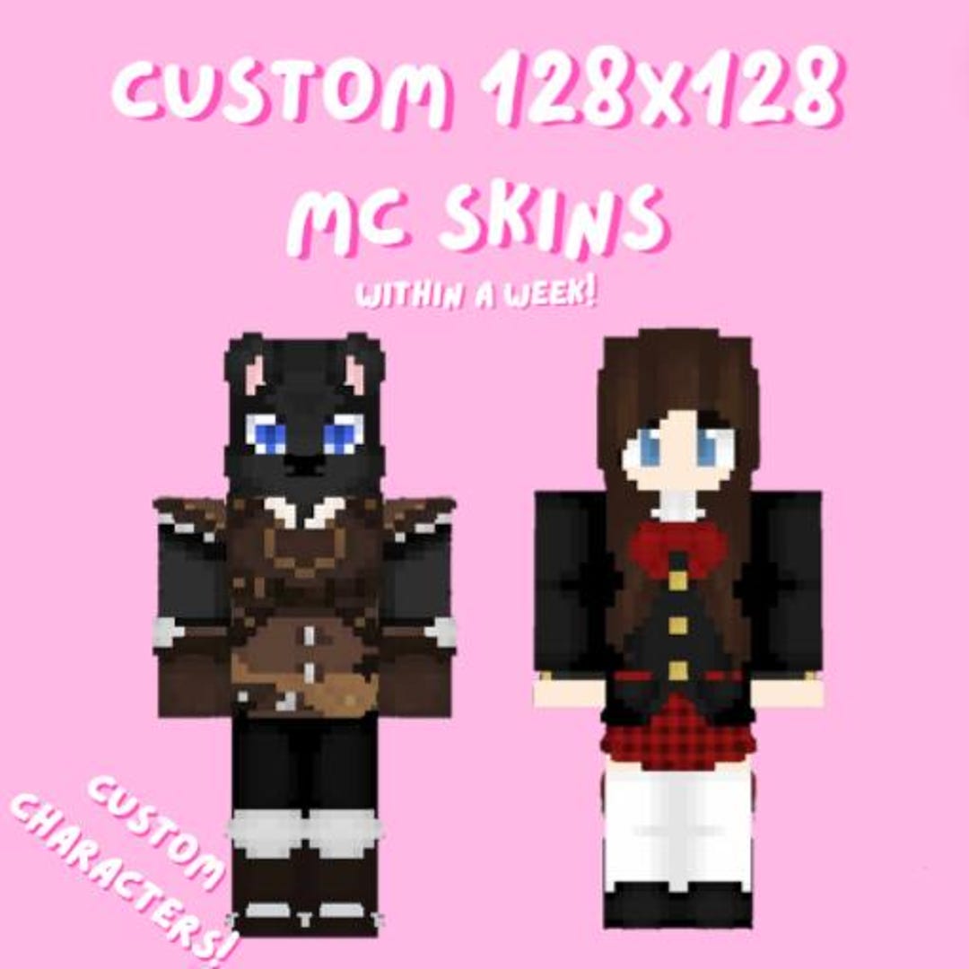 Custom Minecraft Skins |128x128| - Etsy