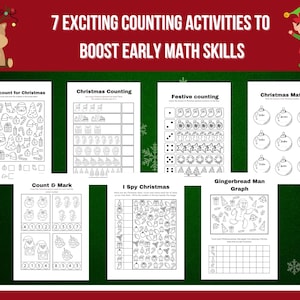 Christmas Activity Sheets, Printable Christmas Worksheets, Christmas ...