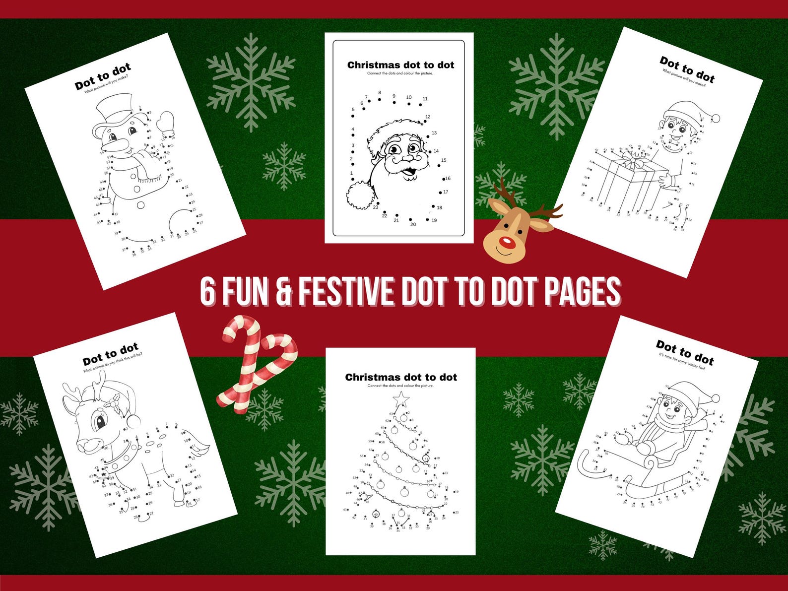 Christmas Activity Sheets, Printable Christmas Worksheets, Christmas ...