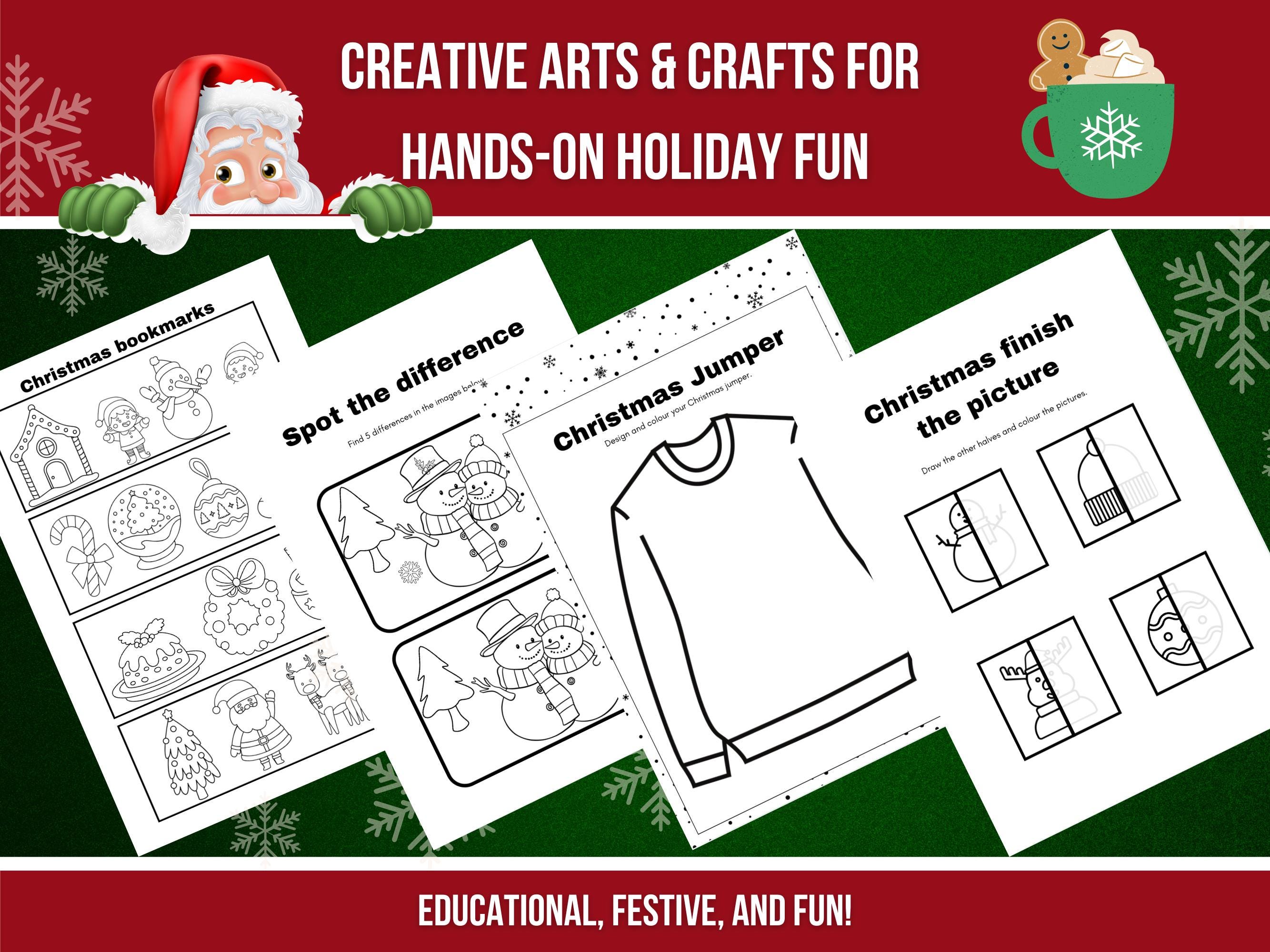 Christmas Activity Sheets, Printable Christmas Worksheets, Christmas ...