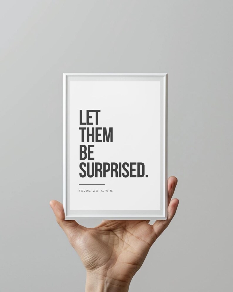 Motivational Typography Print, Success Mindset Poster (digital Download ...