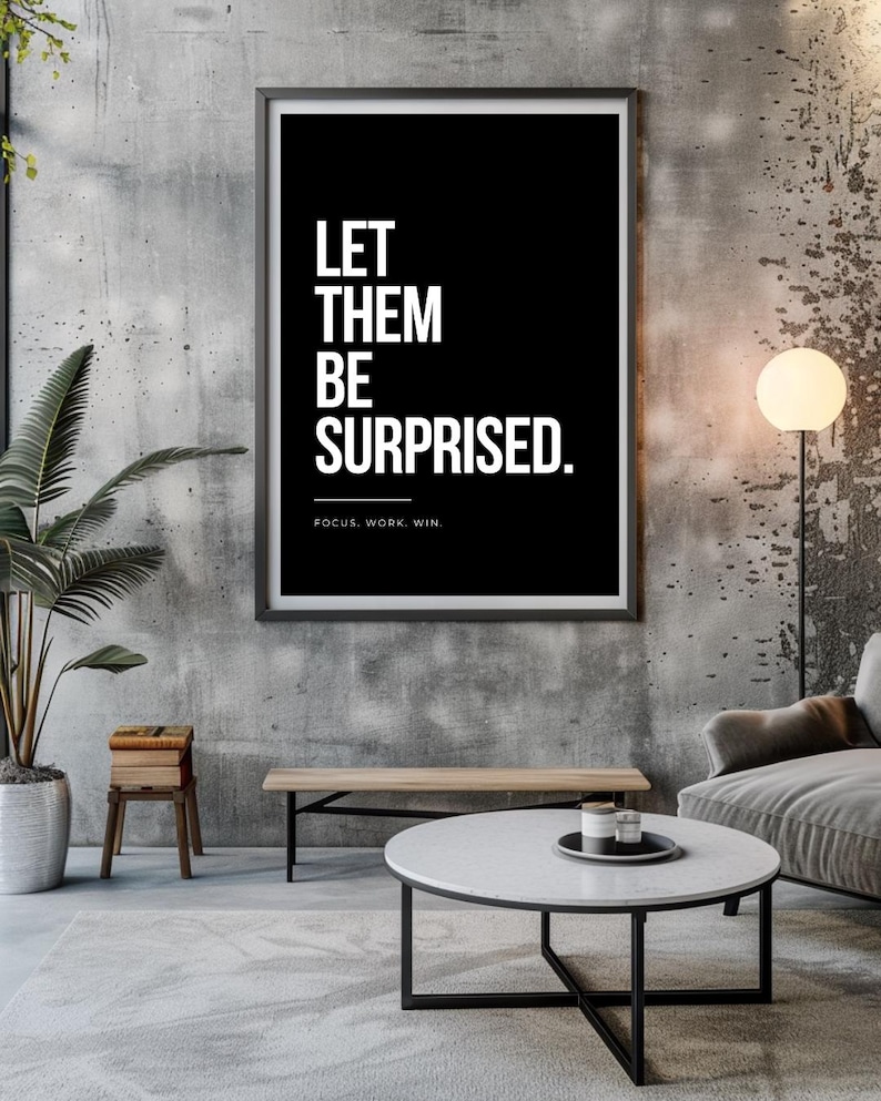 Motivational Typography Print, Success Mindset Poster (digital Download ...