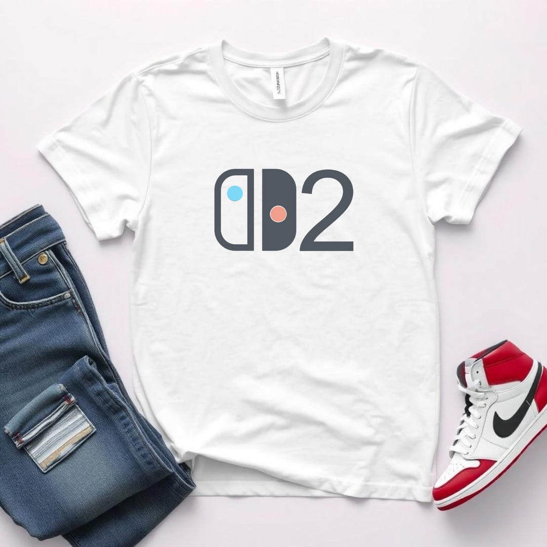 New Switch 2 Tshirt for Gamer Video Game Tee Hype Top Gaming Console ...