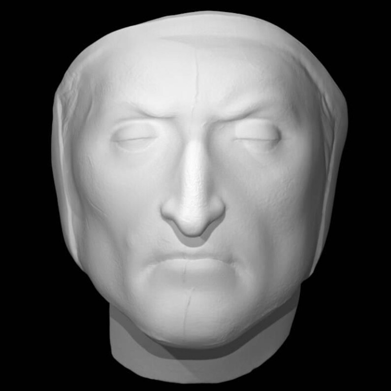 Dante Alighieri Mask 3d Print Classic Art Decor - Etsy