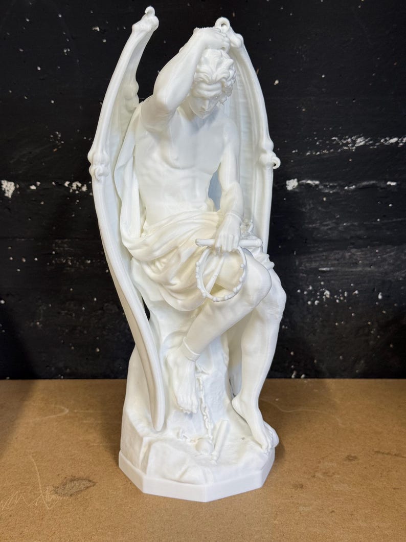 The Genius of Evil Statue of Lucifer Classical Art Furniture - Etsy