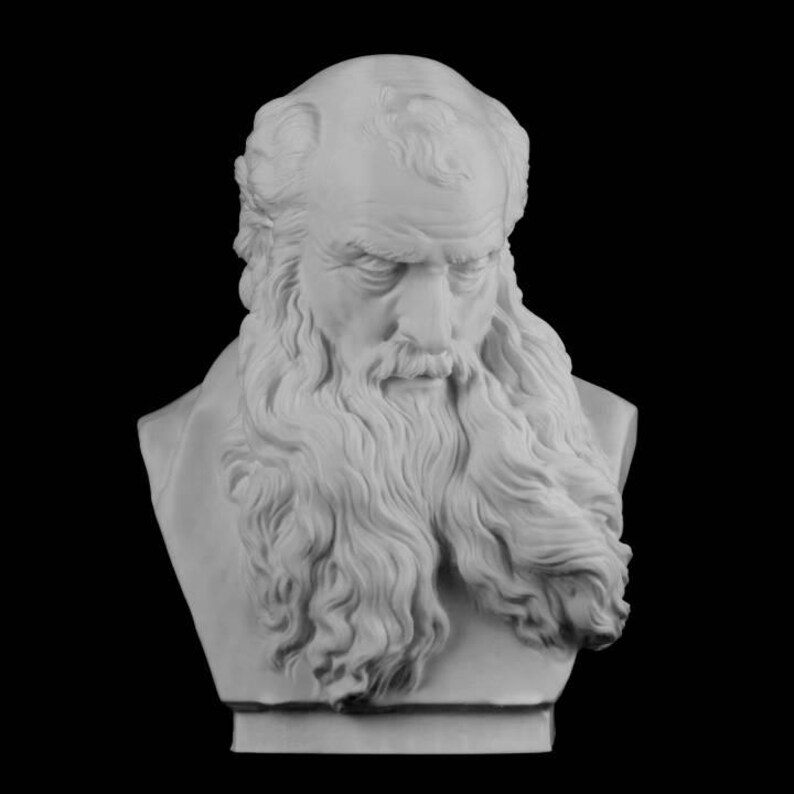 Statue Head Bust Man With Beard Philosopher Classical Art Decor - Etsy