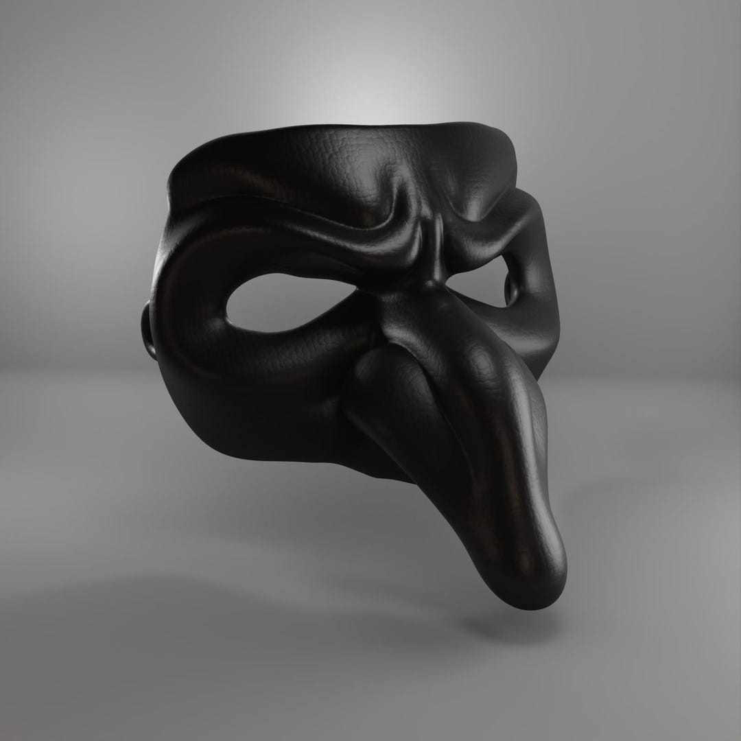 Pulcinella Naples Mask in Full Scale - Etsy