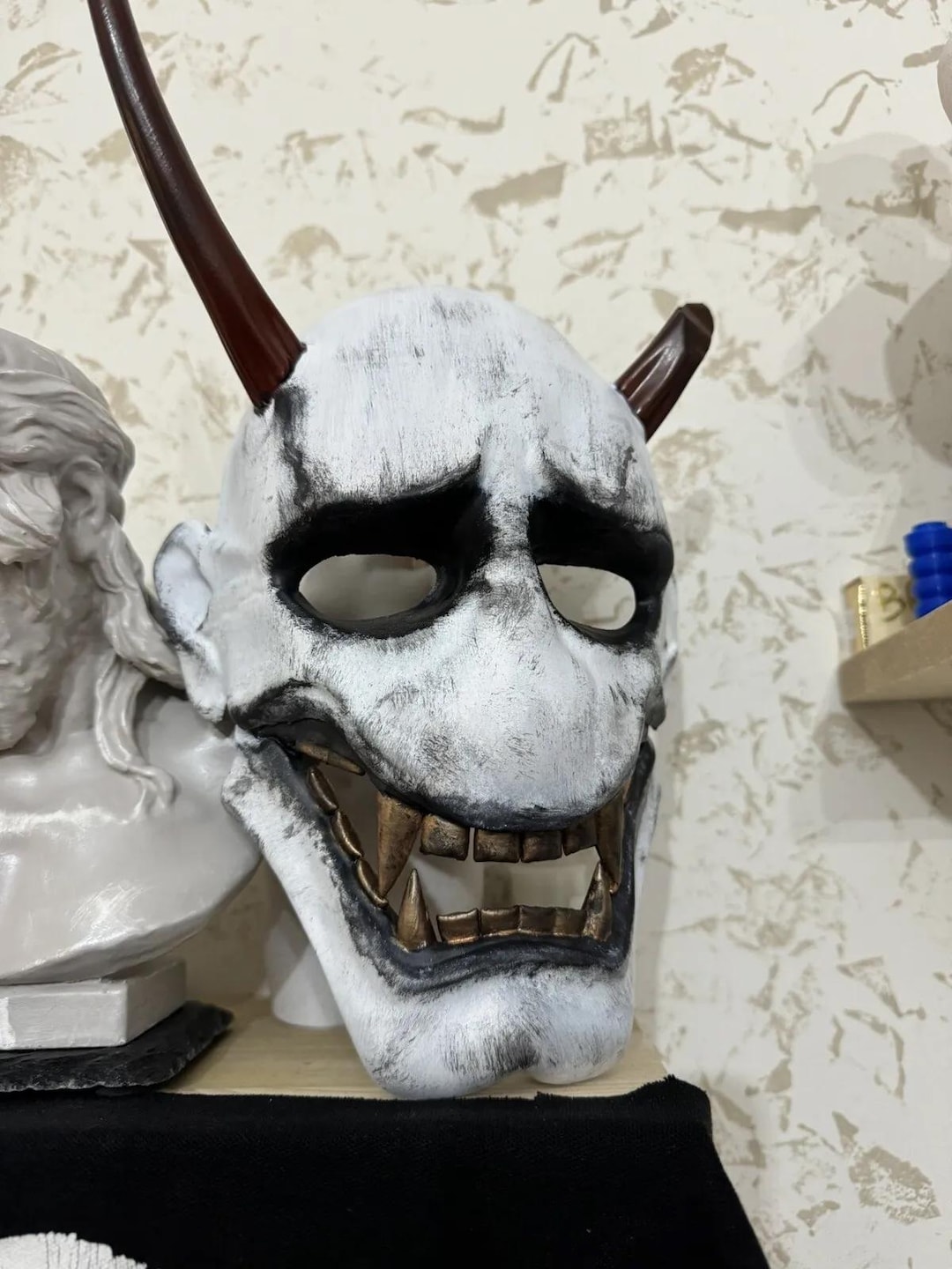 Japanese Mask Ghostwire Tokyo Hannya Mask Oni Oriental Art Decoration ...