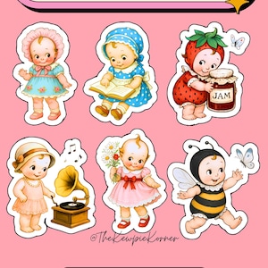 Kewpie Sticker Pack: Retro Baby Vinyl - Waterproof, Durable - Etsy
