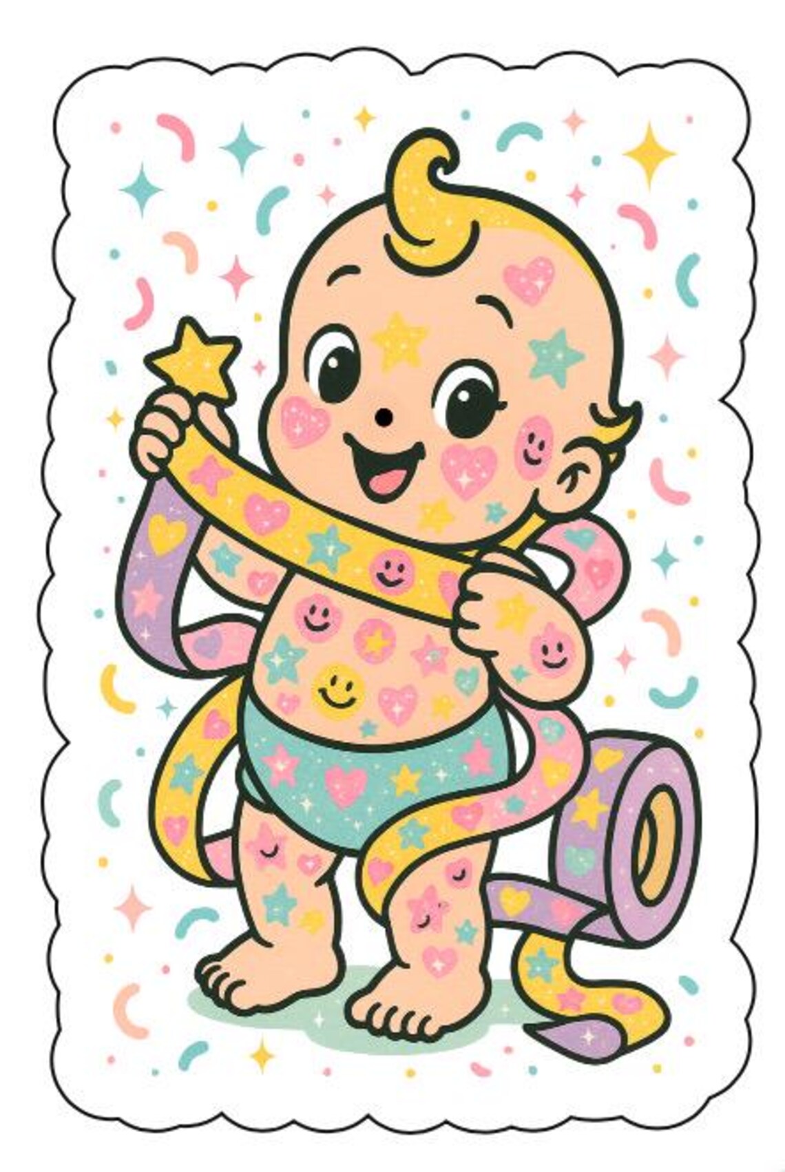 Kewpie Vinyl Sticker Pack: Waterproof Laptop Stickers (4 Pcs) - Etsy