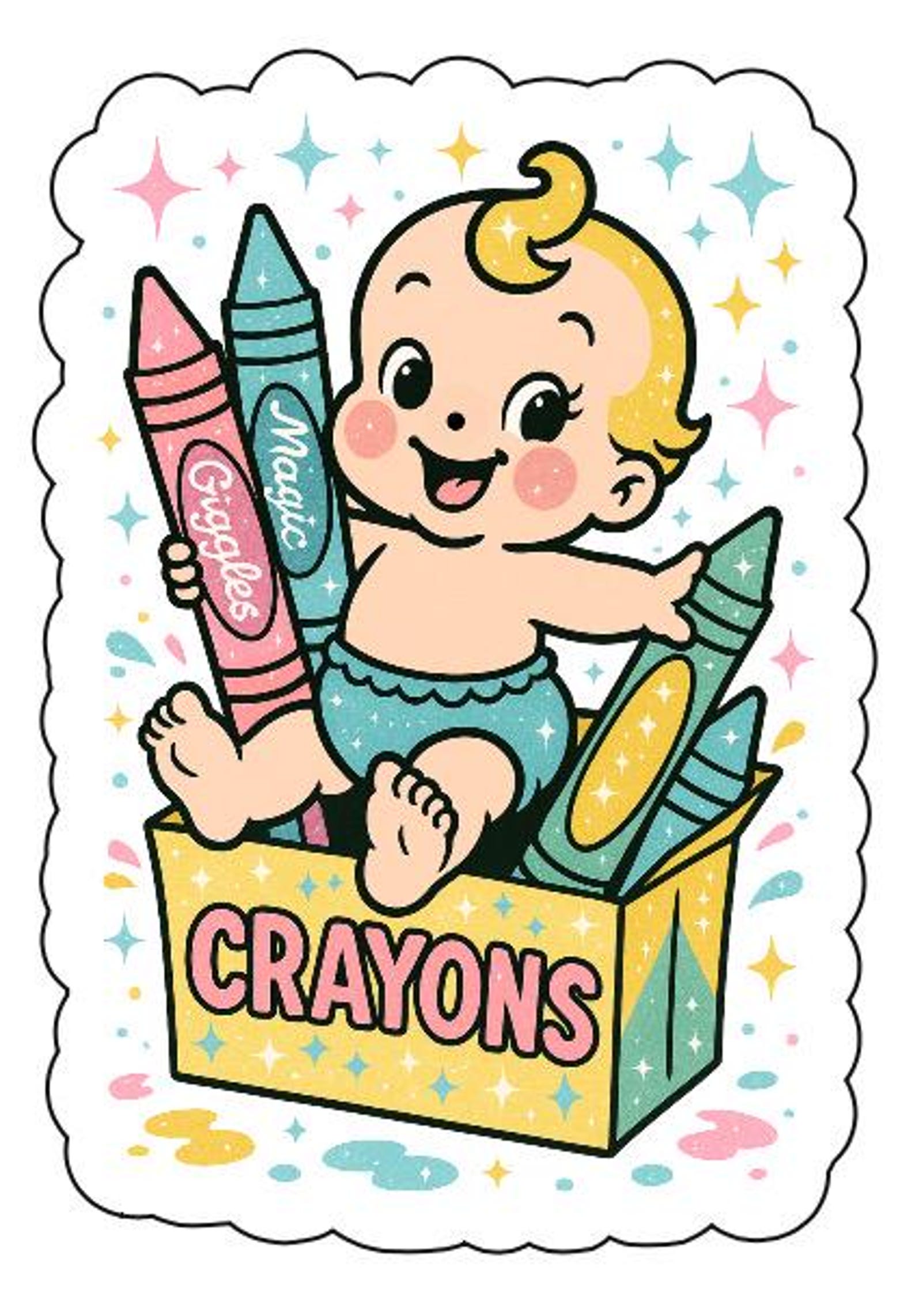 Kewpie Vinyl Sticker Pack: Waterproof Laptop Stickers (4 Pcs) - Etsy