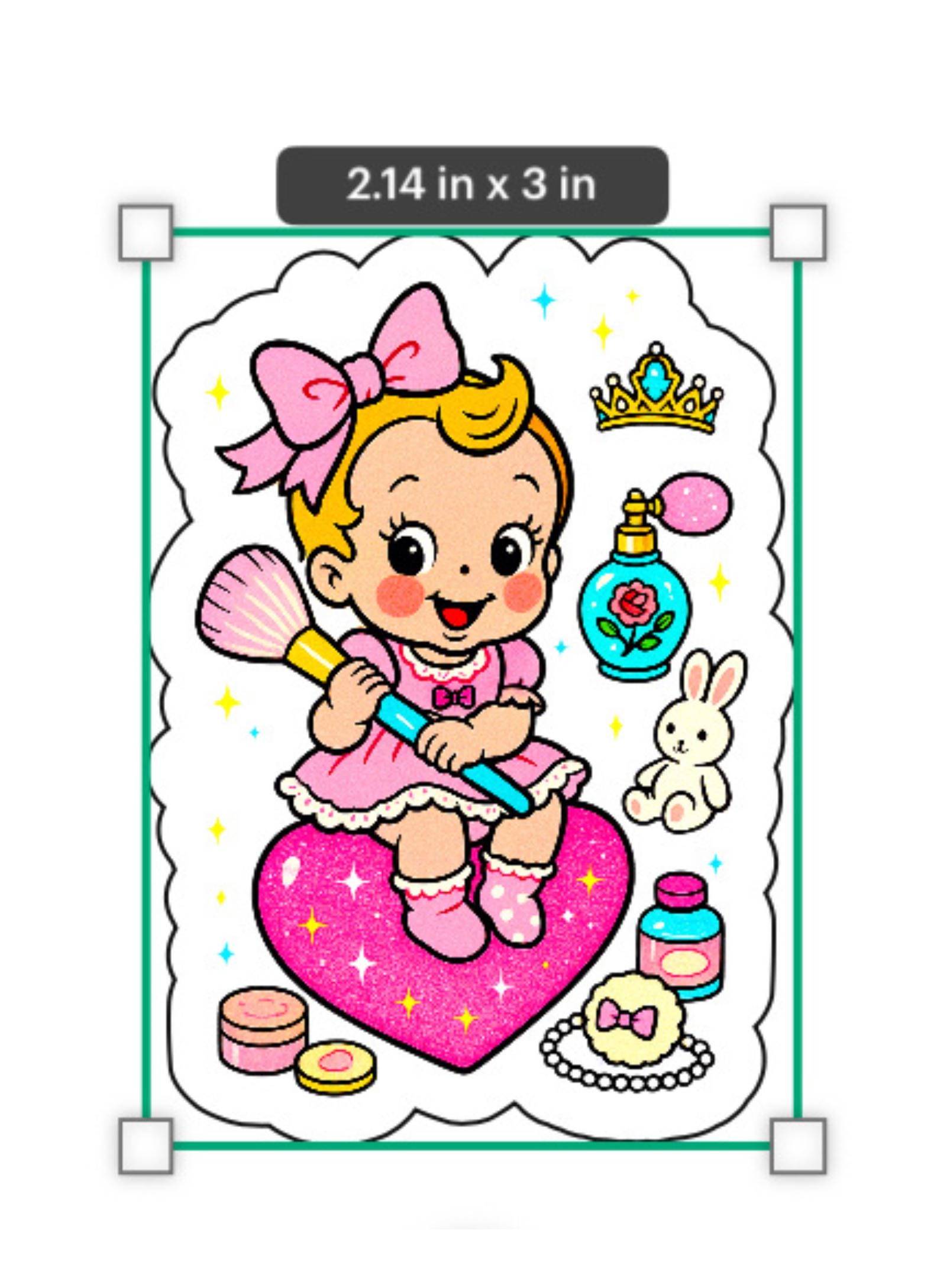 Kewpie Vinyl Sticker Set: Coquette Cuties (3ps) - Etsy