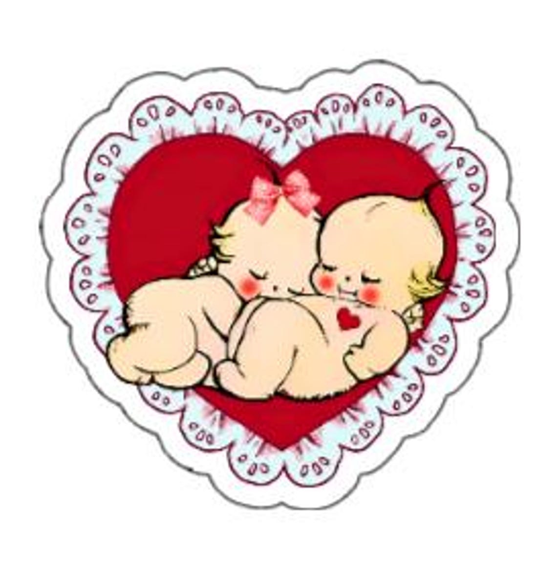 Kewpie Sticker Set: Vintage Vinyl Decals (7pcs Water-resistant) - Etsy