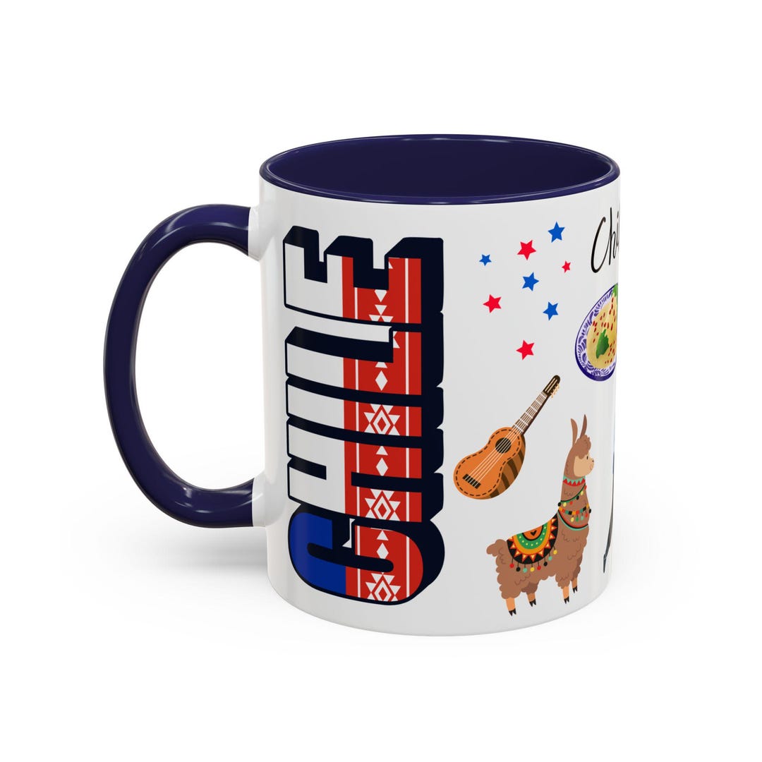Chile Coffee Mug - Chilean Culture Souvenir Cup, Chile Travel Gift for ...