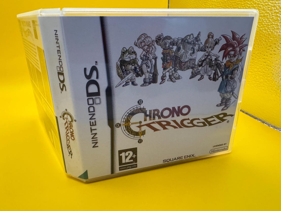 Chrono Trigger DS Game Cover Reproduction – Complete Artwork for Nintendo DS (front, Back, and ...