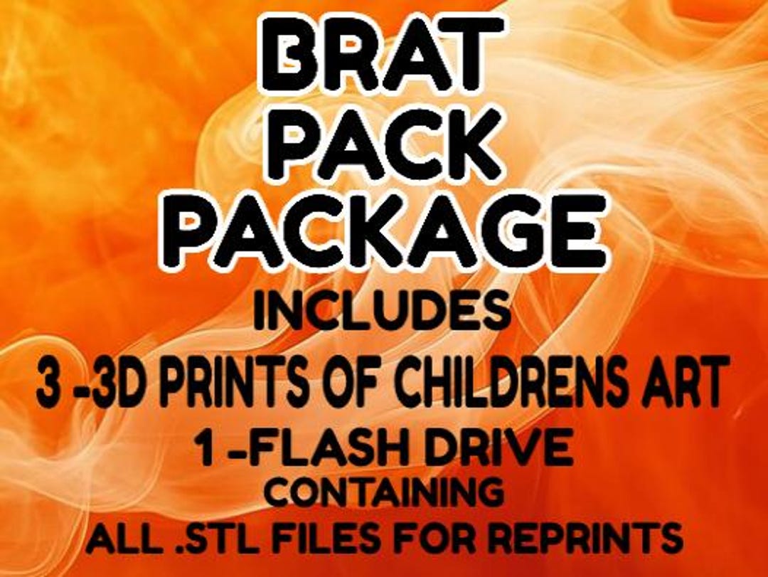 Brat Pack Package for 3 Custom Models and STL Files Custom 3D ...