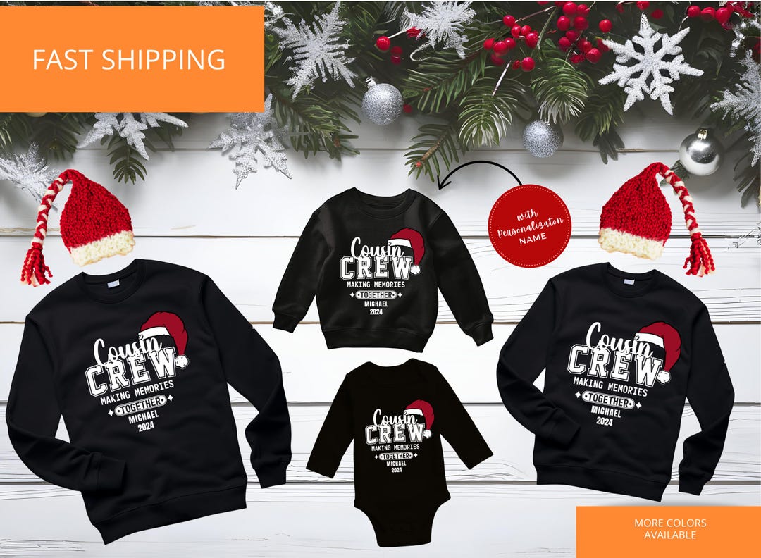 Cousin Crew Making Memories Unisex Sweatshirt Fun Family Reunion Gift ...