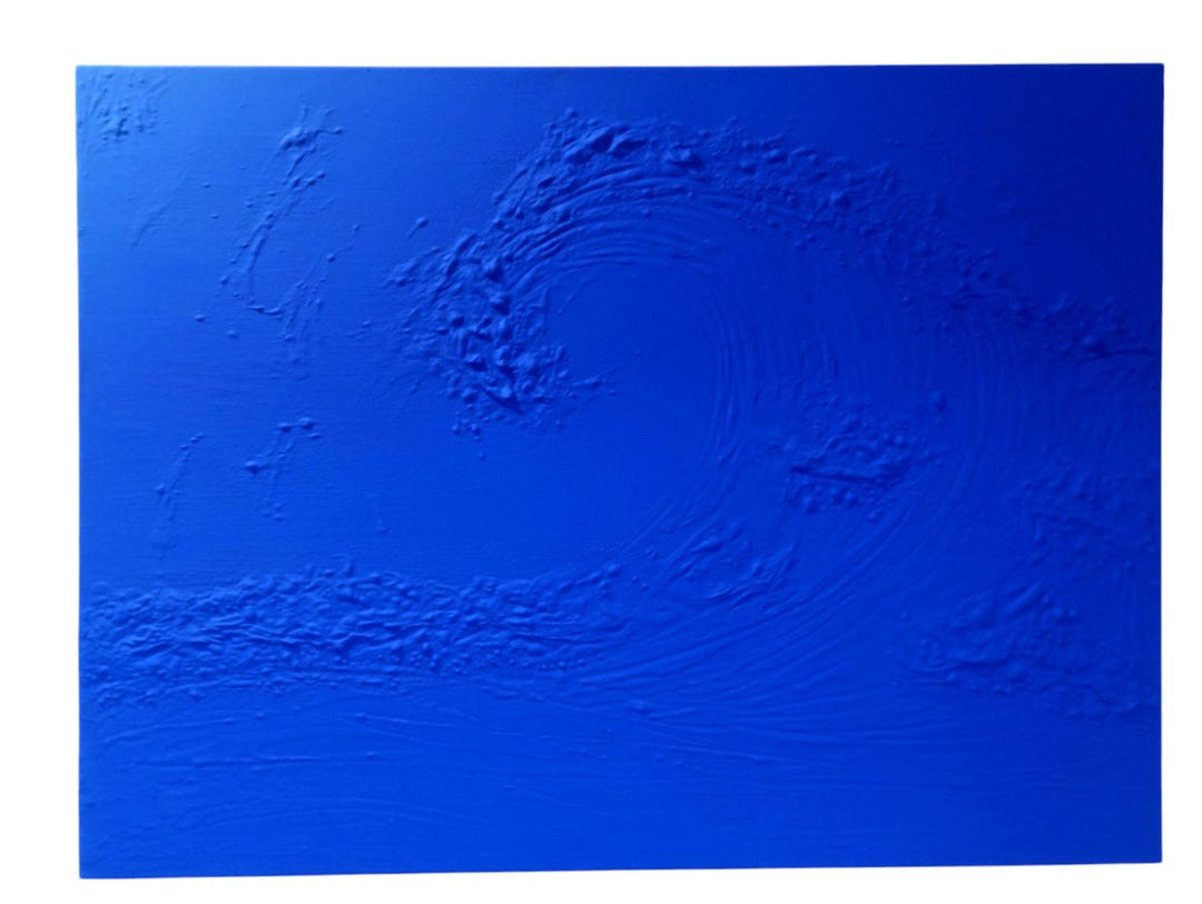 Yves Klein Intense Blue Vivid Painting Monochrome Landscape Sea ...
