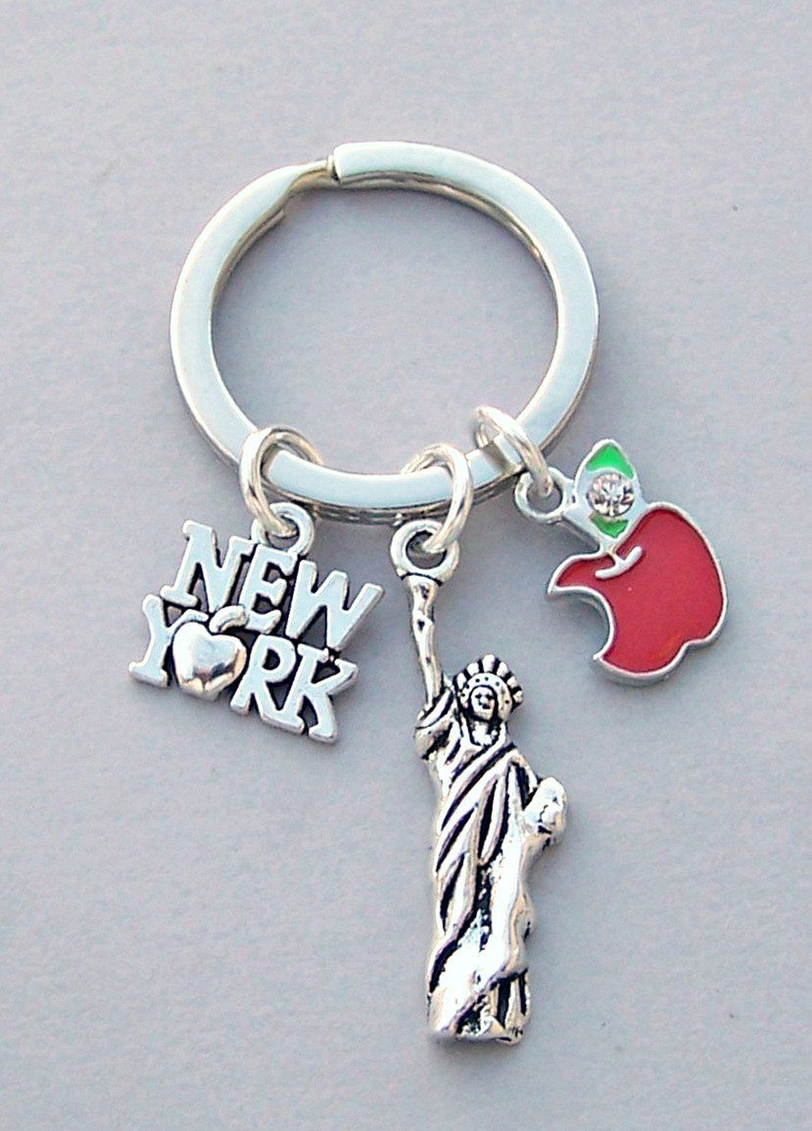 New York City keyring unisex gift for traveler Statue of | Etsy
