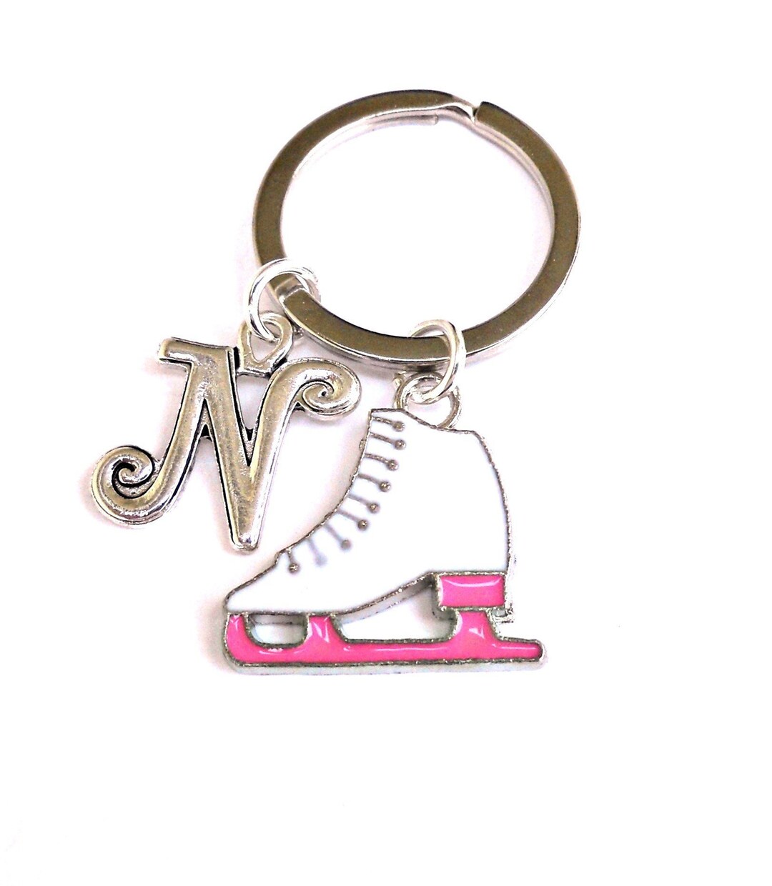 Personalized Ice Skating Keyring, Gift for Ice Skater, Figure Skater ...