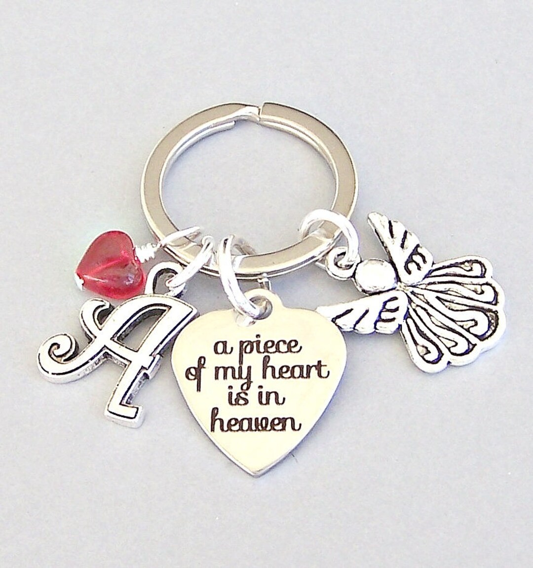 Personalized Memorial Keyring, Loss of Loved One Keychain, Remembrance ...