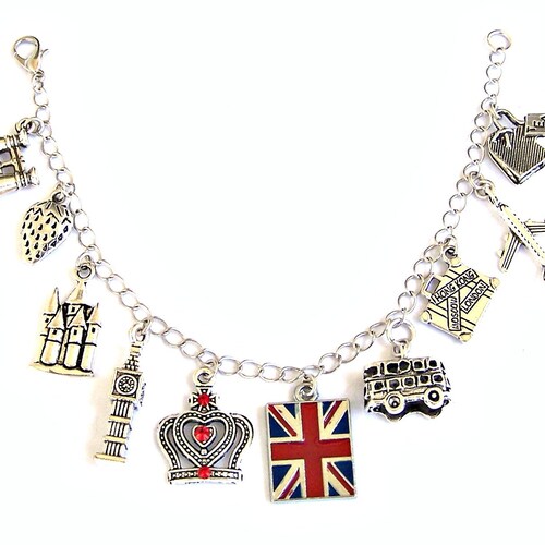 England Bracelet British Travel Jewelry Includes London - Etsy