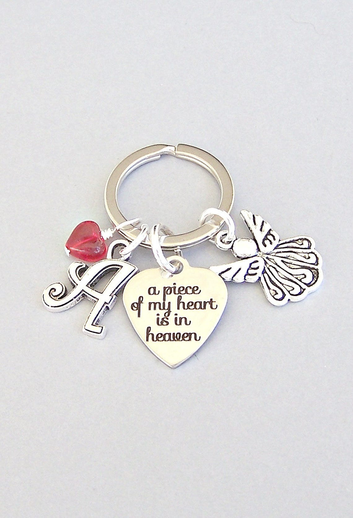 Personalized Memorial Keyring Loss of Loved One Keychain | Etsy