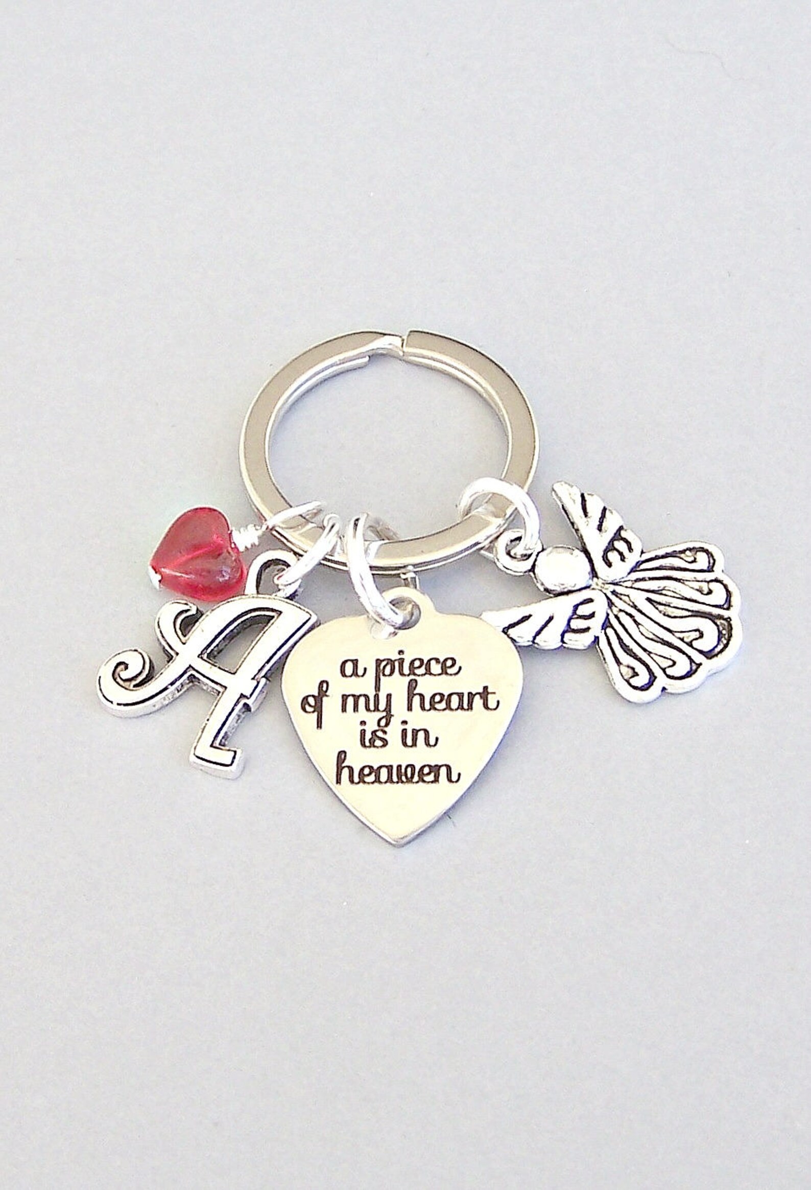 Personalized Memorial Keyring, Loss of Loved One Keychain, Remembrance ...