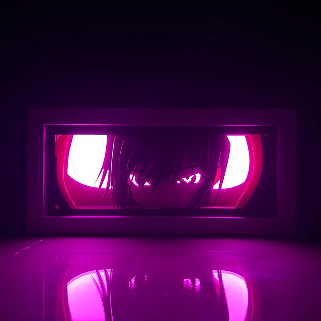 3D Anime Shadow Box Lamp LED Color Changing Manga Night Light Remote ...