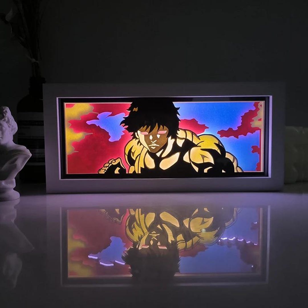 3D Anime Shadow Box Lamp LED Color Changing Manga Night Light Remote ...