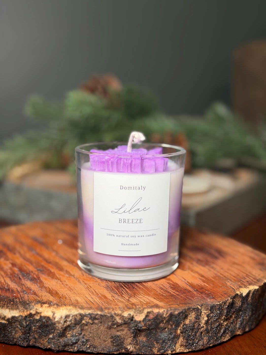 Lilac Breeze ( 7 OZ Natural Organic Soy Wax Candle ) - Etsy
