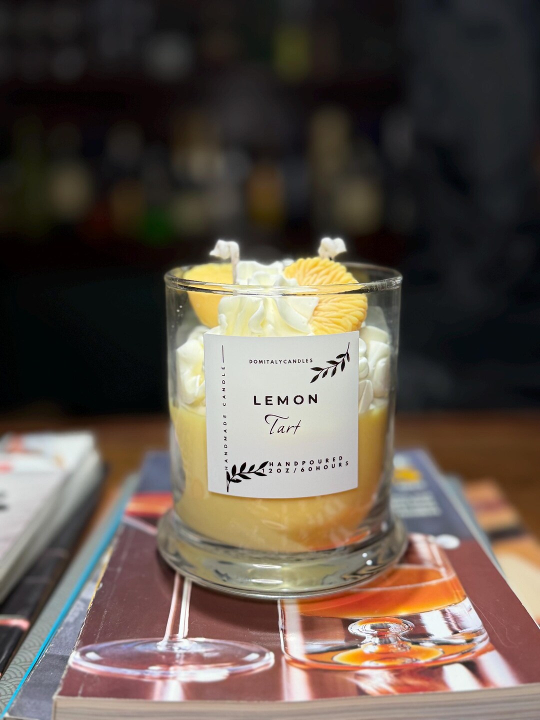 Lemon Tart ( 12 OZ Natural Organic Soy Wax Candle ) - Etsy