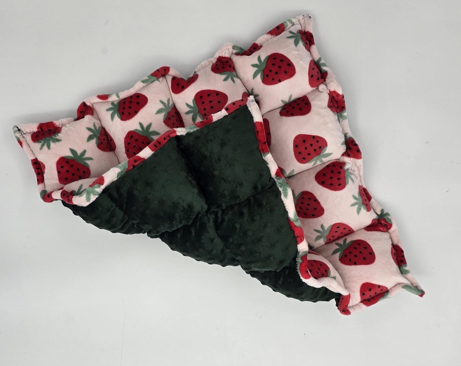 Strawberry Doubled Minky Sensory Weighted Lap Pad Blanket for Kids ...