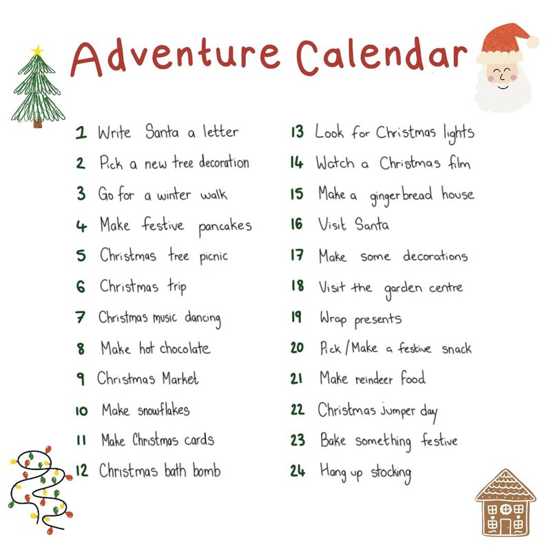 Adventure Advent Calendar - Etsy